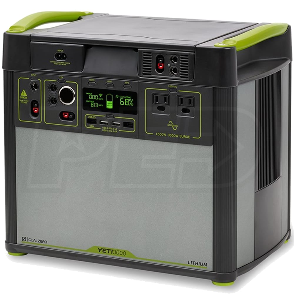 Goal Zero 38400 YETI® 3000 Lithium V2 Solar Generator Portable Power ...