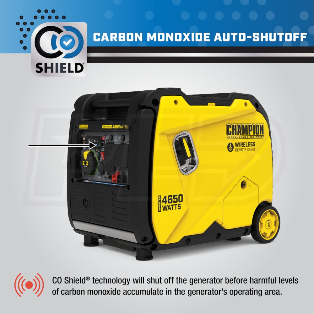 Champion 201155 - 3650 Watt Electric Start Inverter Generator w/ RV ...