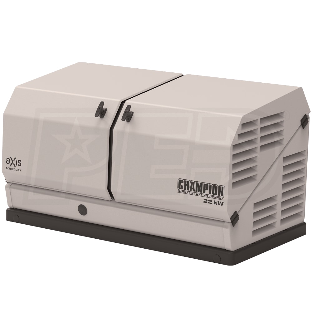 Champion 201222 22kW Standby Generator System 200A Service Disc w/ aXis ...