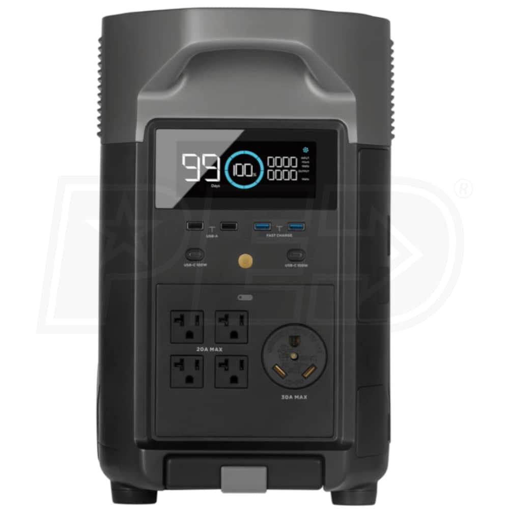 EcoFlow 2DP-DVH DELTA Pro - 3600Wh Solar Portable Power Stations Bundle ...