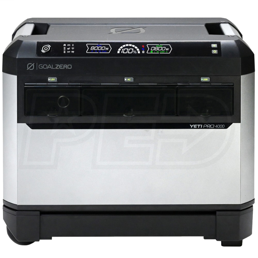 Goal Zero 44594 Yeti PRO - 20kWh Solar Generator Portable Power Station ...