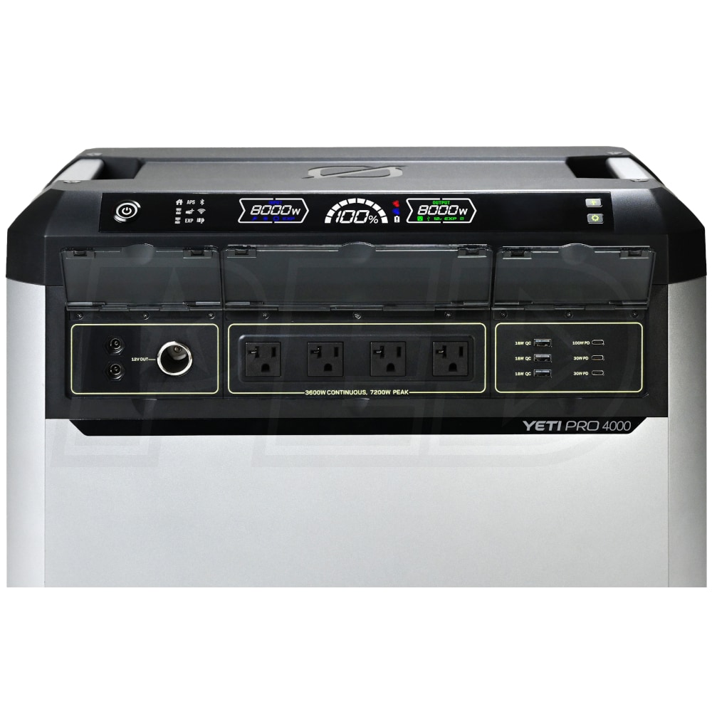 Goal Zero 44581 Yeti PRO 4000 - 3993Wh Solar Generator Portable Power ...