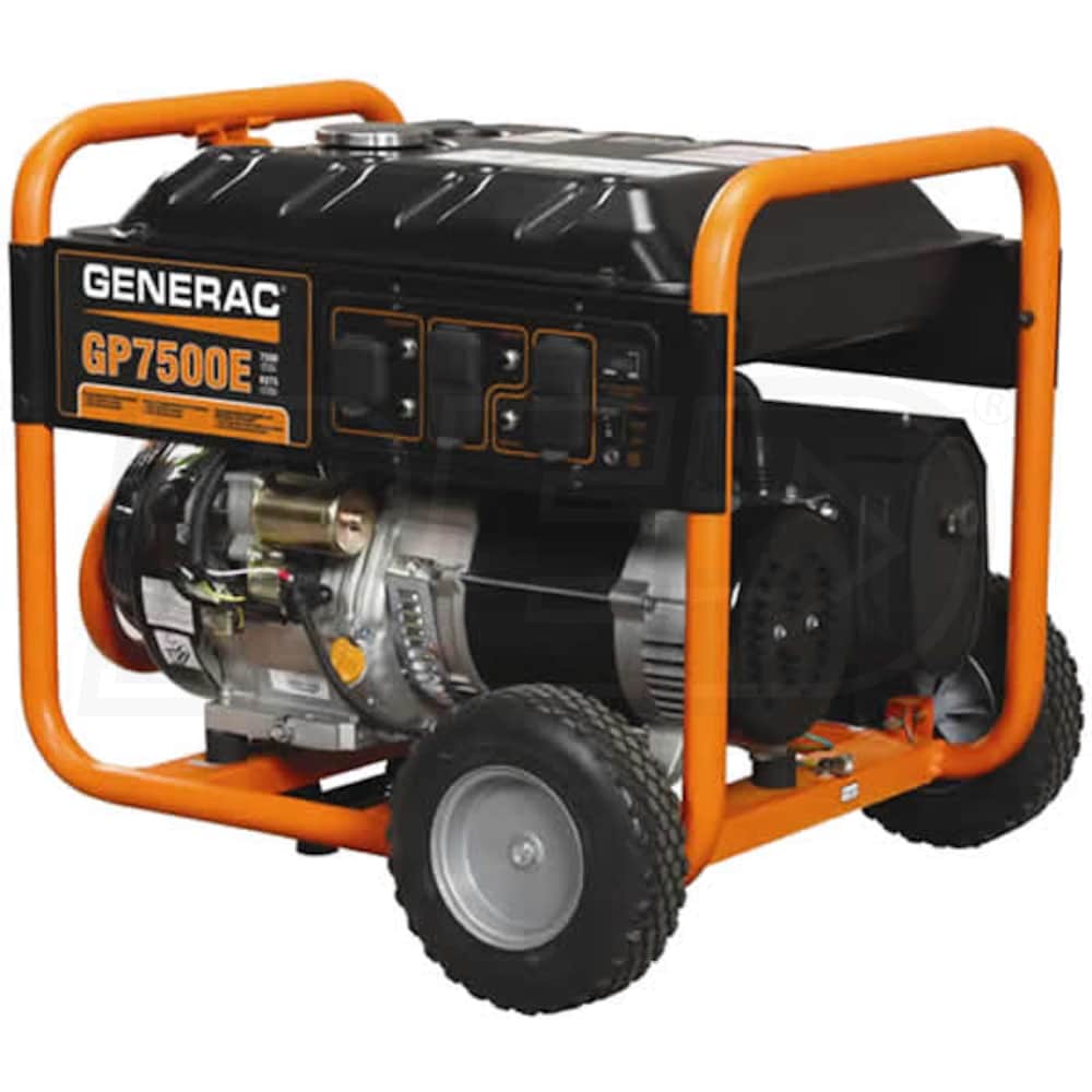 Generac 5943-BULK Pallet of 6 - 5943 - GP7500E 7500 Watt Electric Start ...