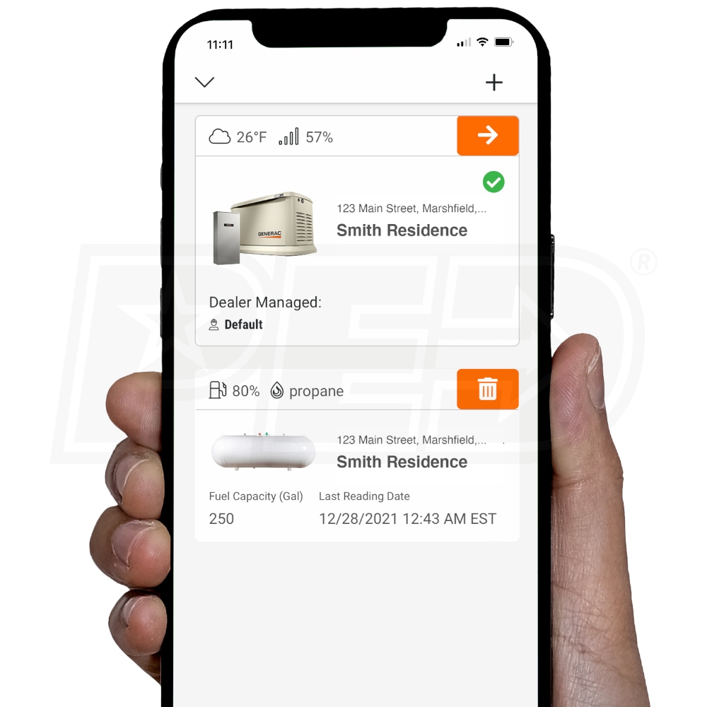 Generac 7009 - LTE LP Fuel Level Monitor