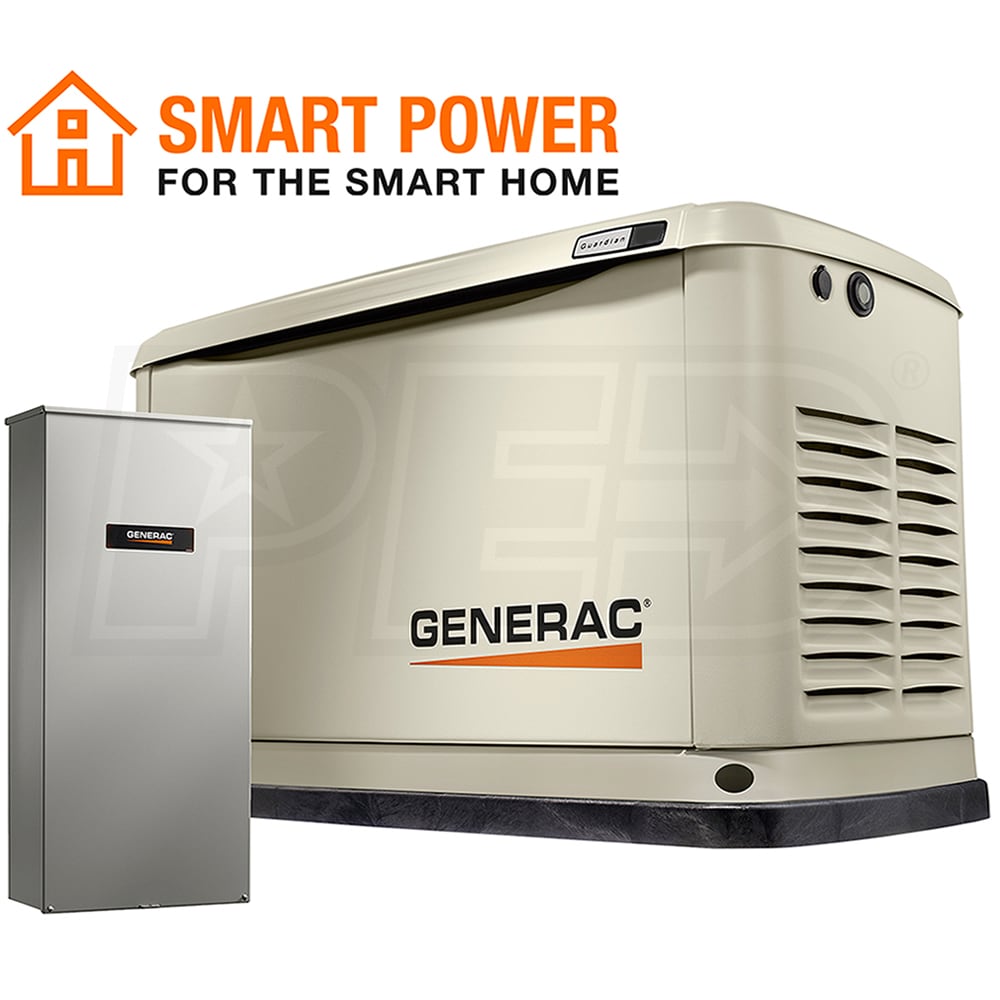 Generac Guardian 70391 ® 20kW Standby Generator System 200A Service ...