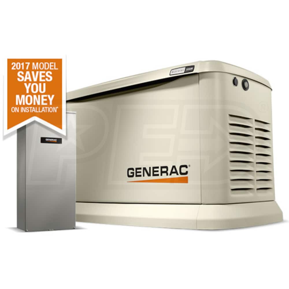Generac Guardian 7043 ™ 22kW Standby Generator System 200A Service ...