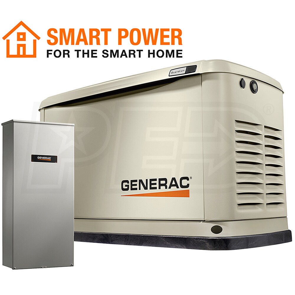 Generac Guardian EGD-7228-KIT-QP ® 18kW Aluminum Standby Generator ...