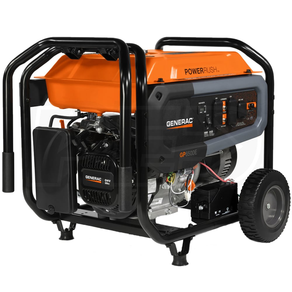Generac 7682 GP6500E - 6500 Watt Electric Start Portable Generator 49-State