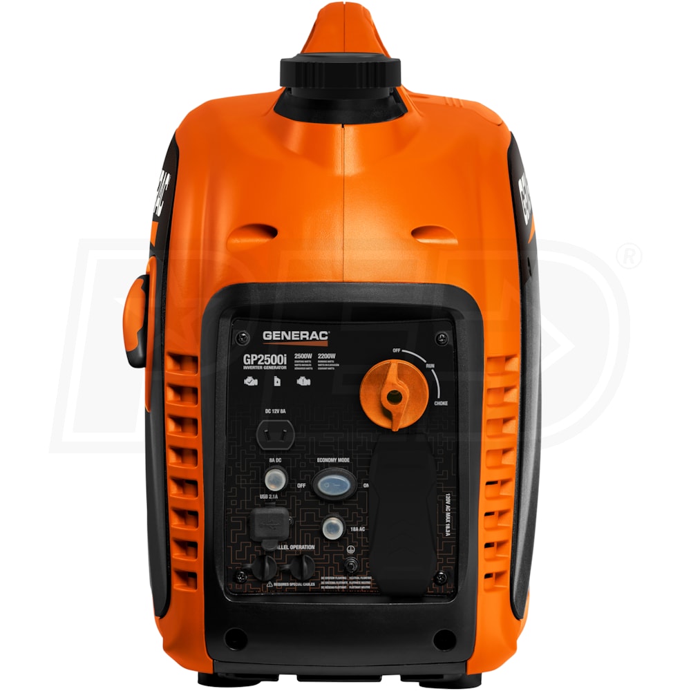 Generac 8250 GP2500i - 2200 Watt Portable Inverter Generator CARB
