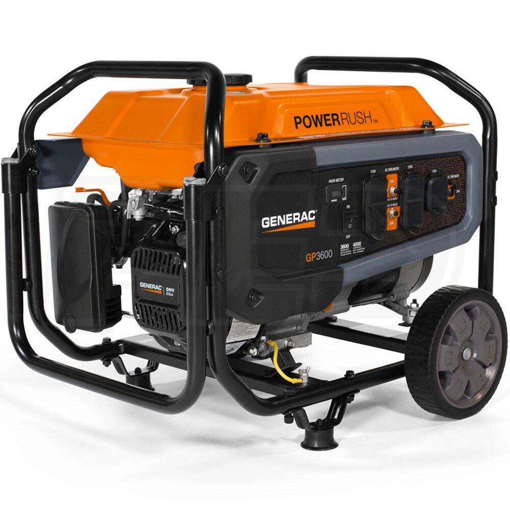 Generac 7677 GP3600 - 3600 Watt Portable Generator 49-State