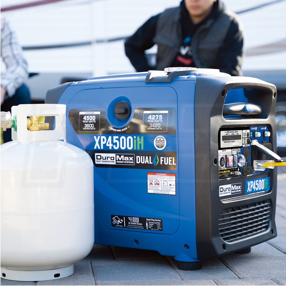 DuroMax XP4500IH - 3600 Watt Dual Fuel Electric Start Portable Inverter ...