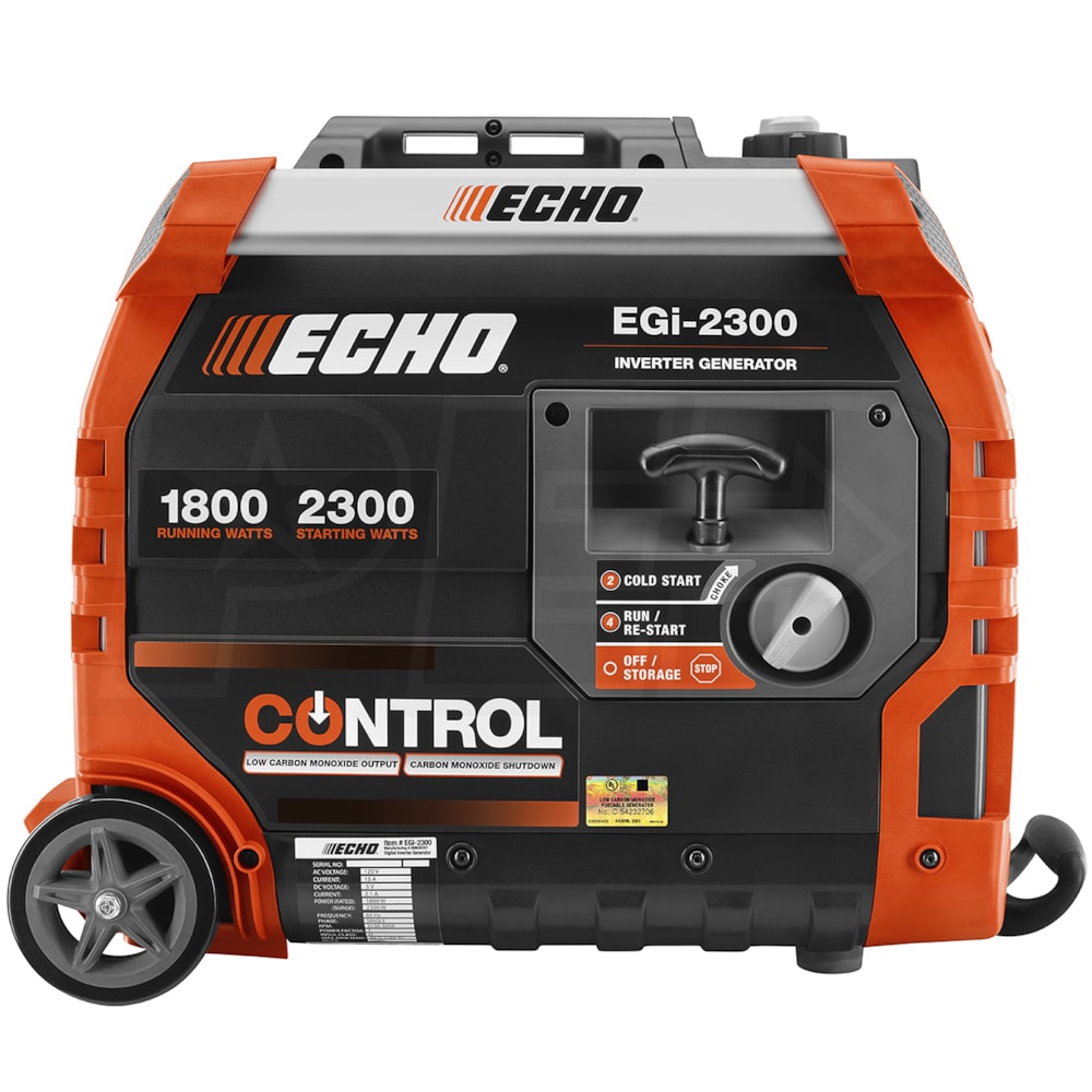 ECHO EGI-2300 EGi-2300 - 1800 Watt Inverter Generator w/ COntrol ...