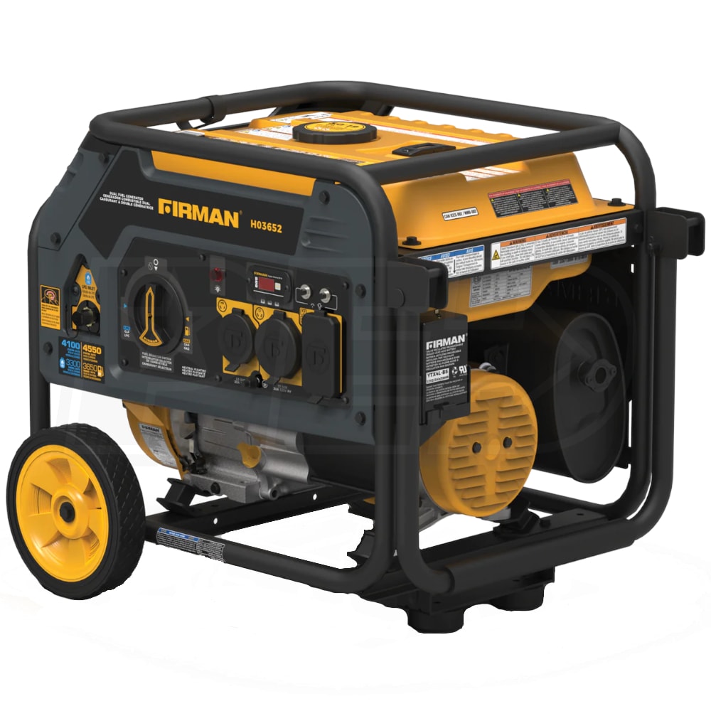 Firman Generators H03652 Firman - Hybrid Series 3650 Watt Dual Fuel ...