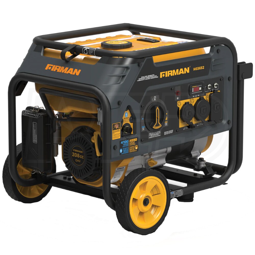 Firman Generators H03652 Firman - Hybrid Series 3650 Watt Dual Fuel ...
