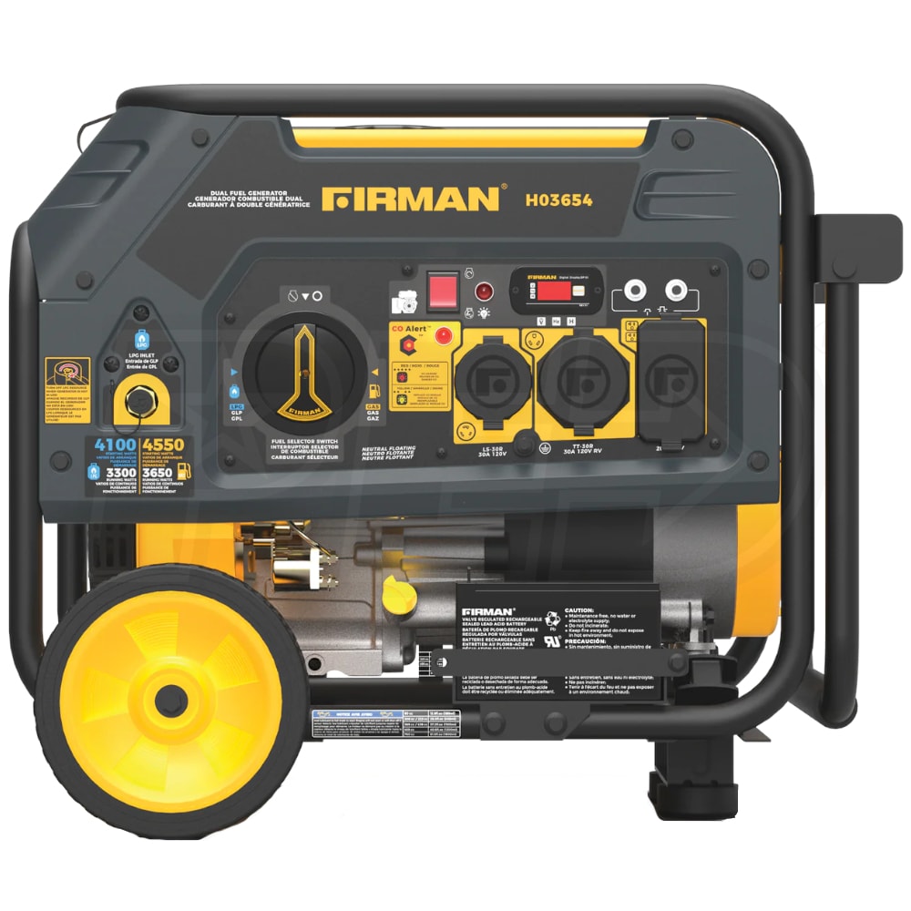 Firman Generators H03654 Firman - Hybrid Series 3650 Watt Electric ...