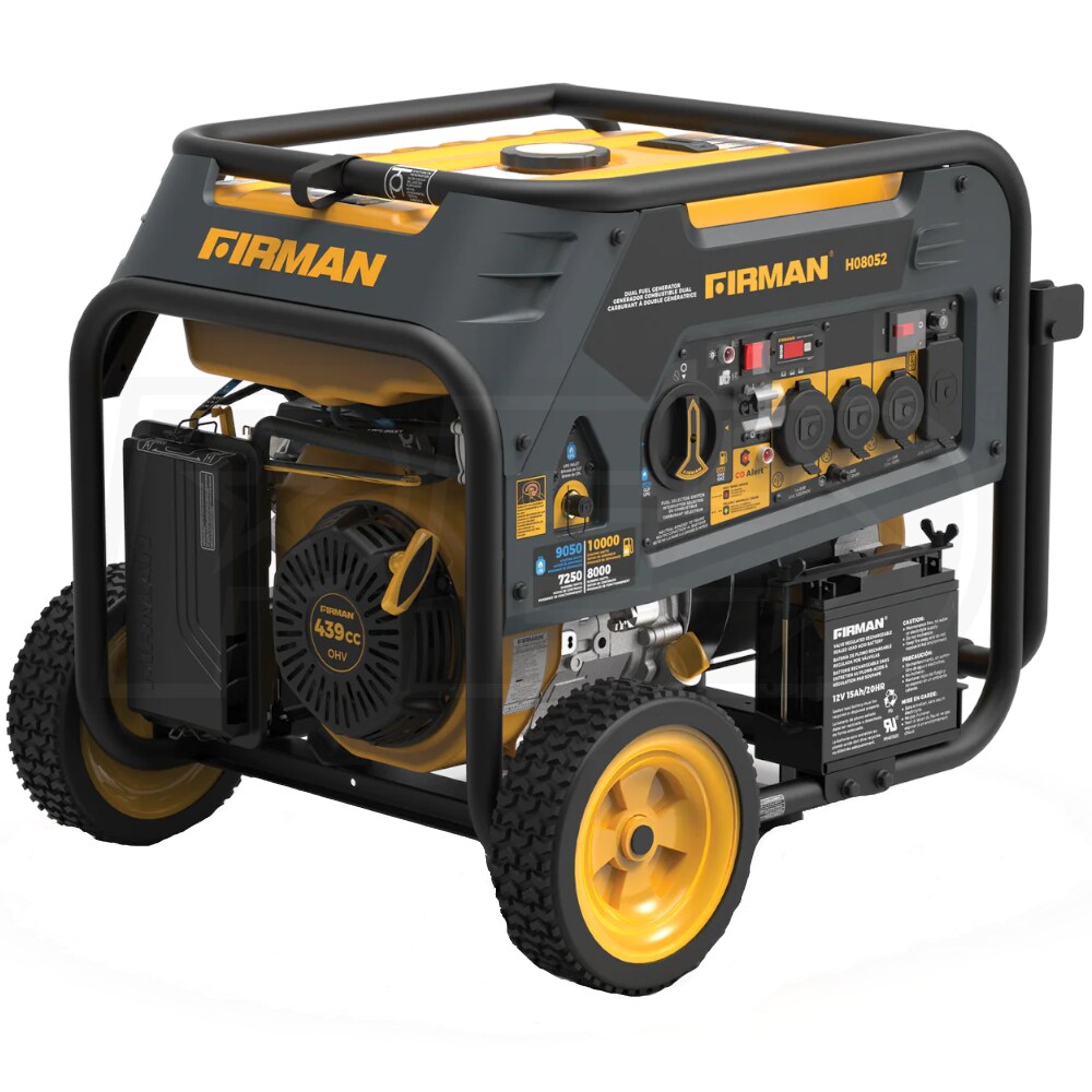 Firman Generators H08052 Firman - Hybrid Series 8000 Watt Electric ...