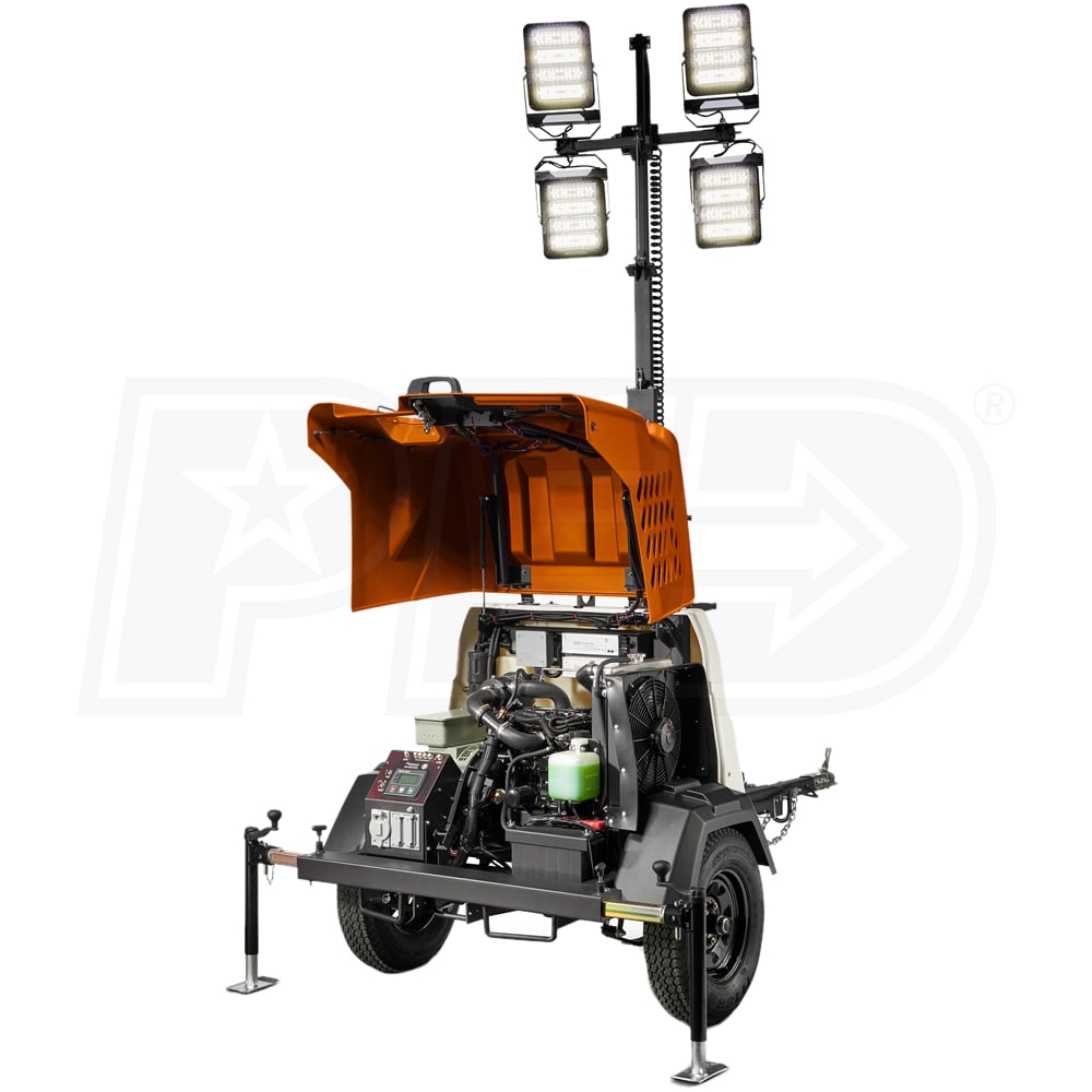 Generac MLT6SMD-STD5 Mobile 6kW Towable Diesel Vertical Mas LED Light ...