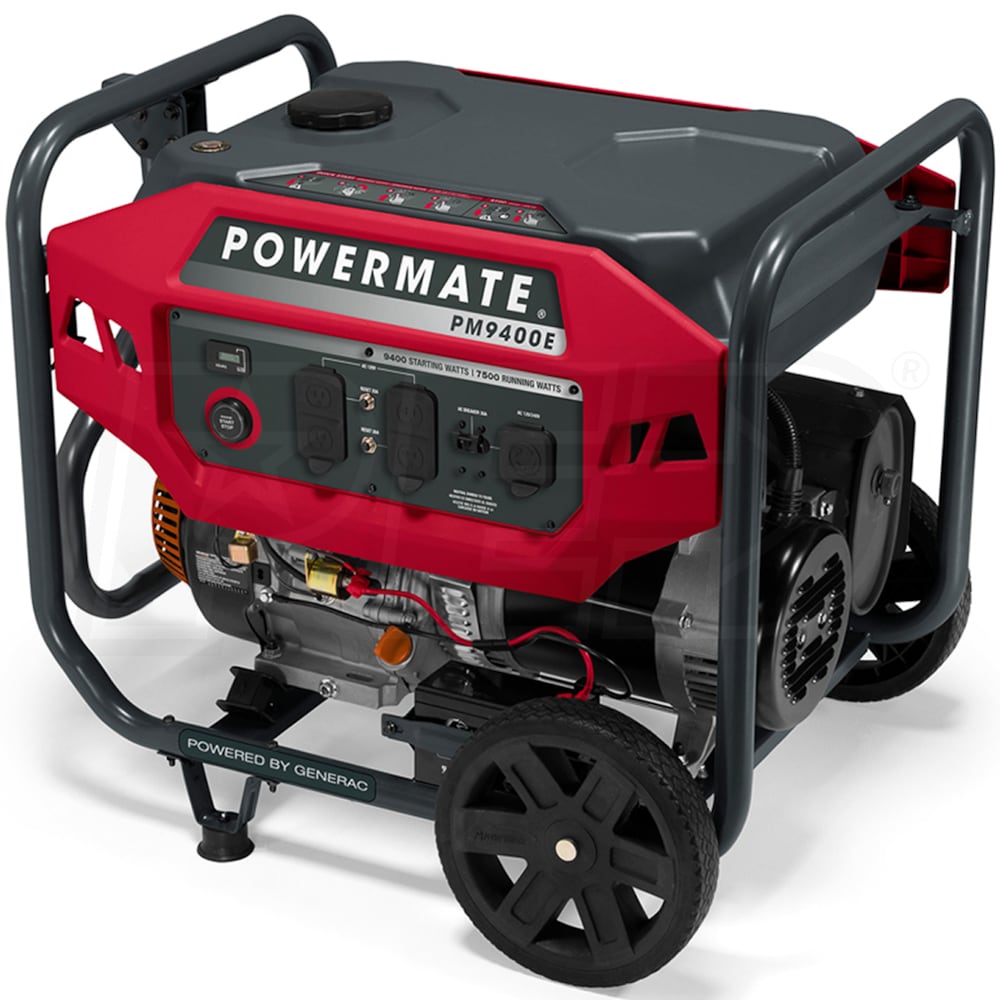 Powermate P0080301 PM9400E - 7500 Watt Electric Start Portable ...