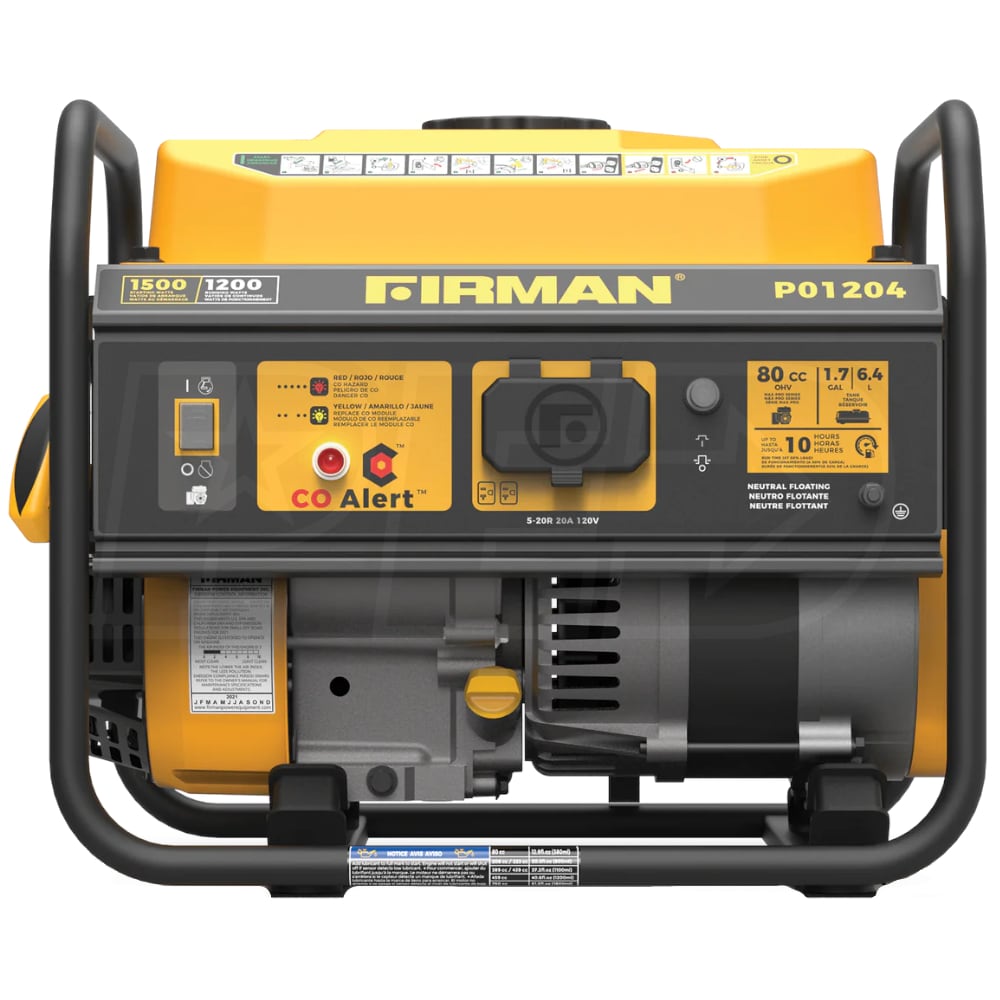 Firman Generators P01204 Firman - Performance Series 1200 Watt Portable ...