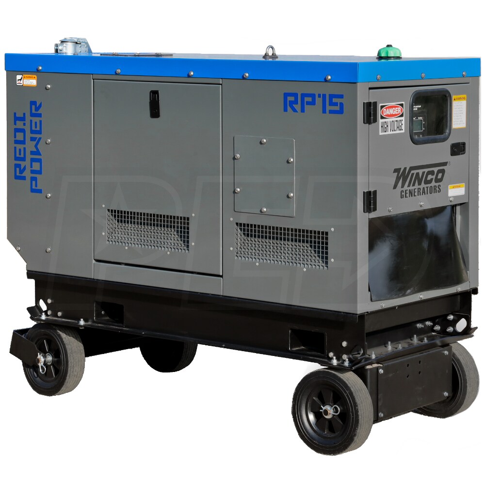 Winco RP15 - 12,500 Watt Electric Start Industrial Diesel Generator CARB