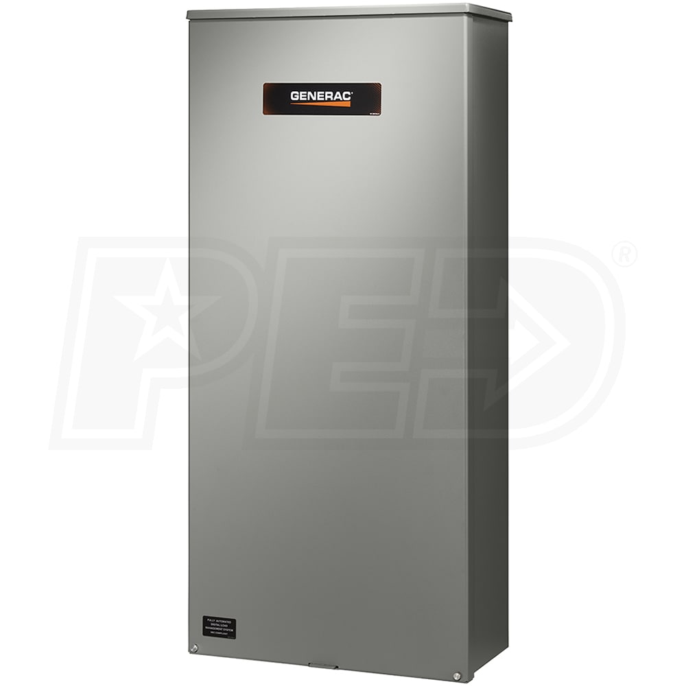 Generac RXGW20SHA3 200-Amp Automatic Smart Transfer Switch & 20-Circuit ...