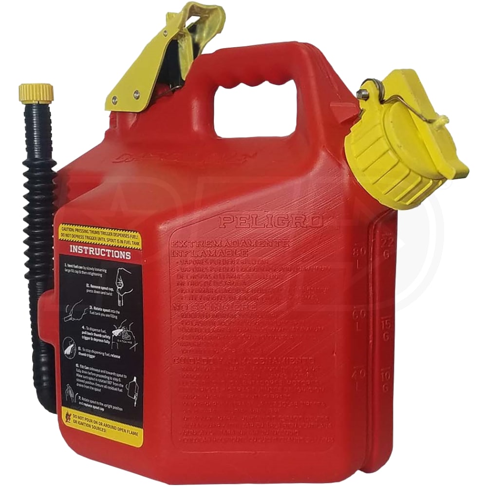 SureCan SUR2SFG2 2+ Gallon Polyethylene Gas Can Type II w/ Flexible ...