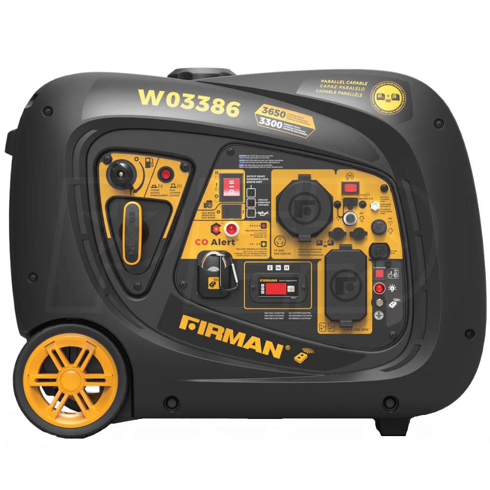 Firman Generators W03386 Firman - Whisper Series 3300 Watt Electric ...