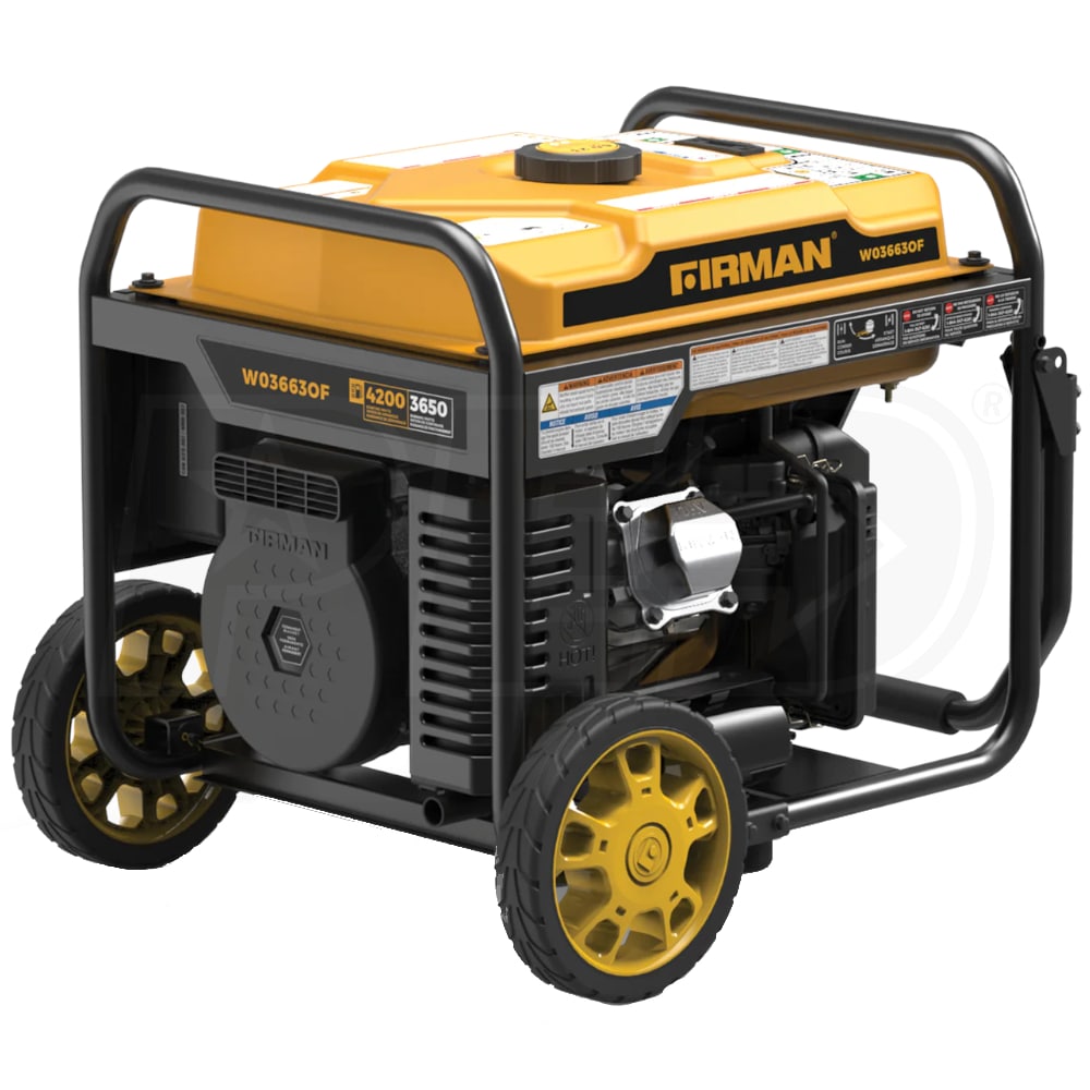 Firman Generators W03663OF Firman - 3650 Watt Electric Start Open-Frame ...