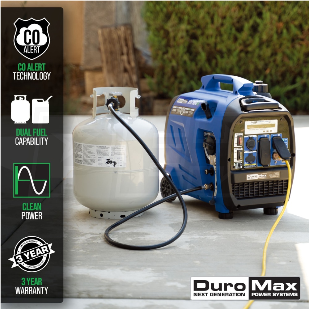 DuroMax XP2300IH - 1800 Watt Dual Fuel Portable Inverter Generator 49-State