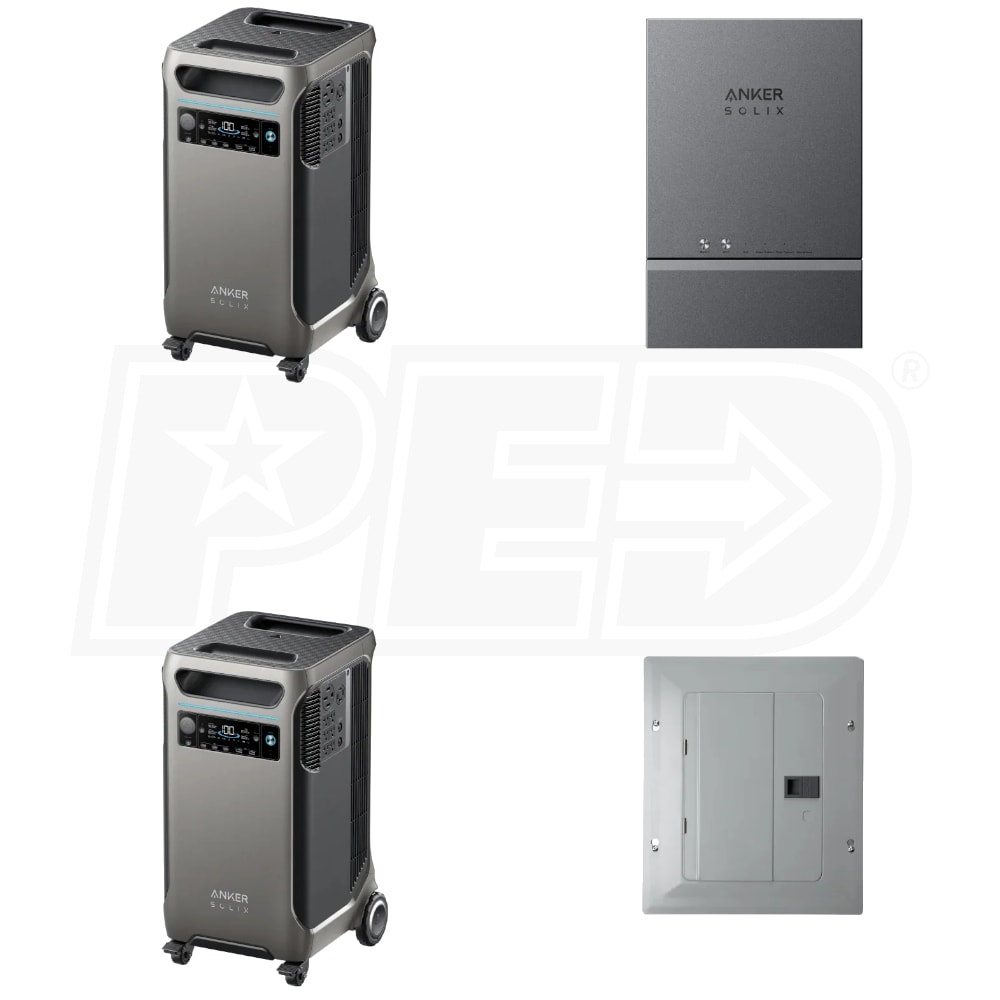 Anker SOLIX B1790117 F3800 - 2 3840Wh Portable Power Station w/ Home ...