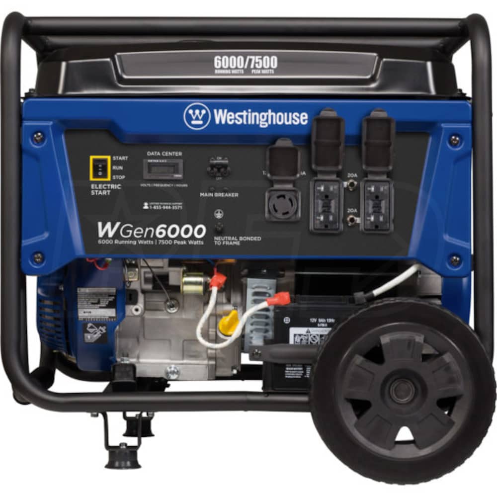 Westinghouse WGEN6000 - 6000 Watt Electric Start Portable Generator CARB