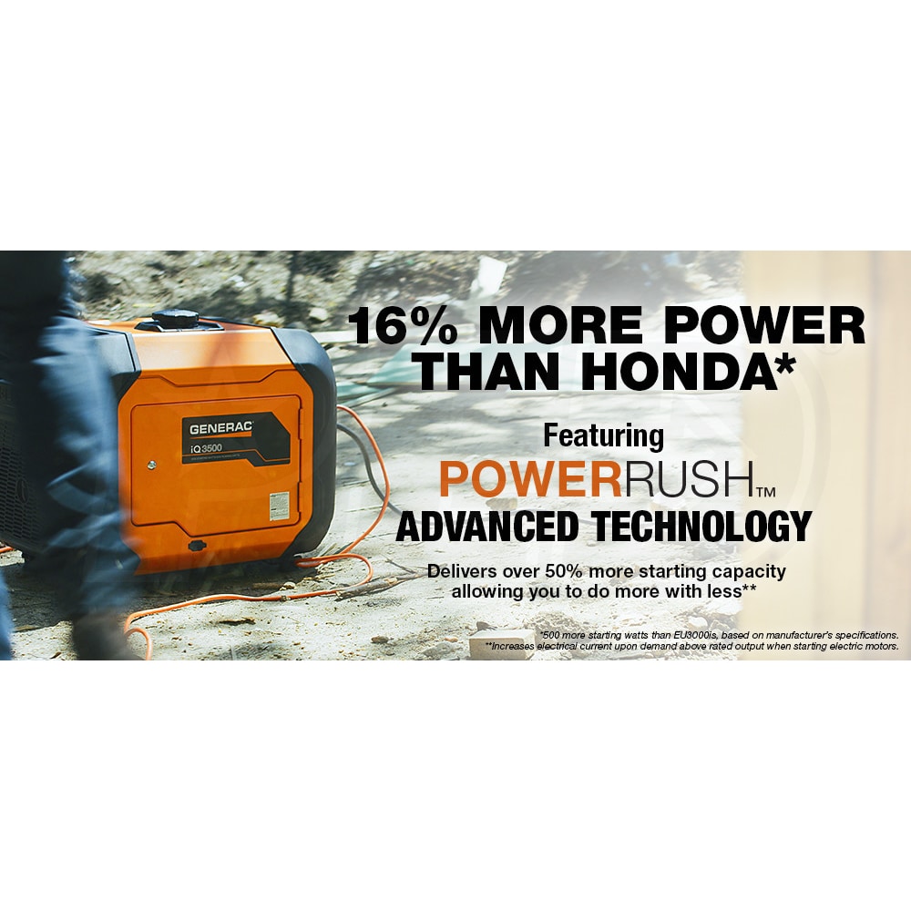 Generac EGD-IQ3500-KIT iQ3500 - 2 3000 Watt Ultra-Quiet Electric Start ...