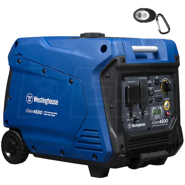 Westinghouse IGEN4500 iGen4500 - 3700 Watt Electric Start Portable ...