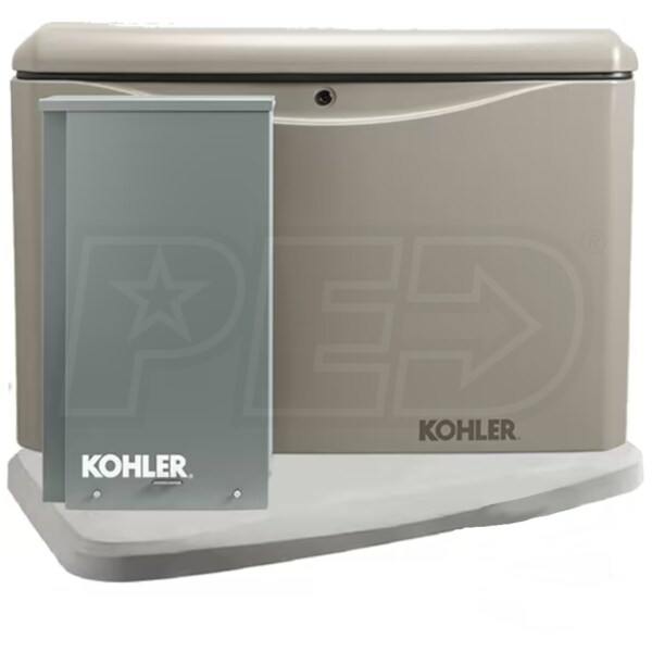 Kohler EGD-26RCAL-200SELS-KIT 26kW Aluminum Standby Generator System ...