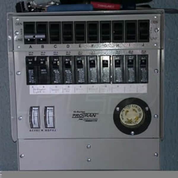 Reliance Controls Q310A 30-Amp 120/240V 10-Circuit Transfer Switch w ...